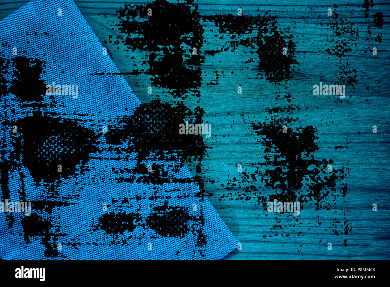 Grunge dirty Ultra blue Linen fabric surface for mock-up or designer ...