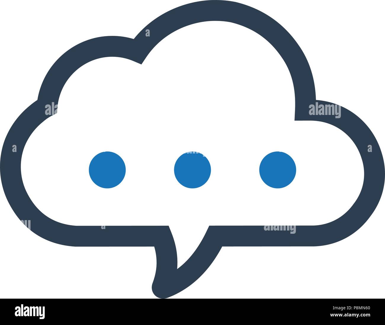 Cloud Talking , Communication Icon Stock Vector Image & Art - Alamy