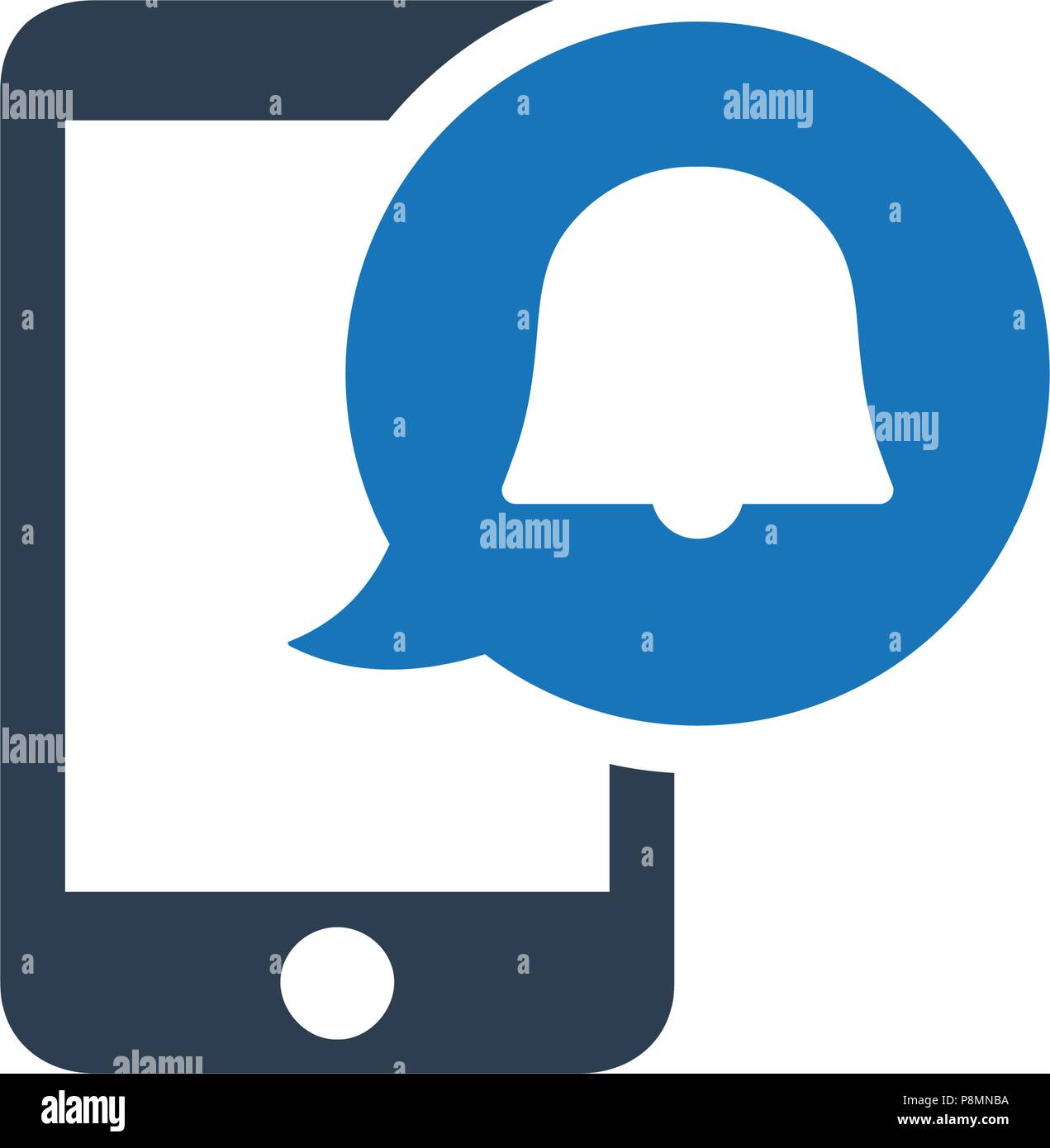 Mobile notification Stock Vector Images - Alamy
