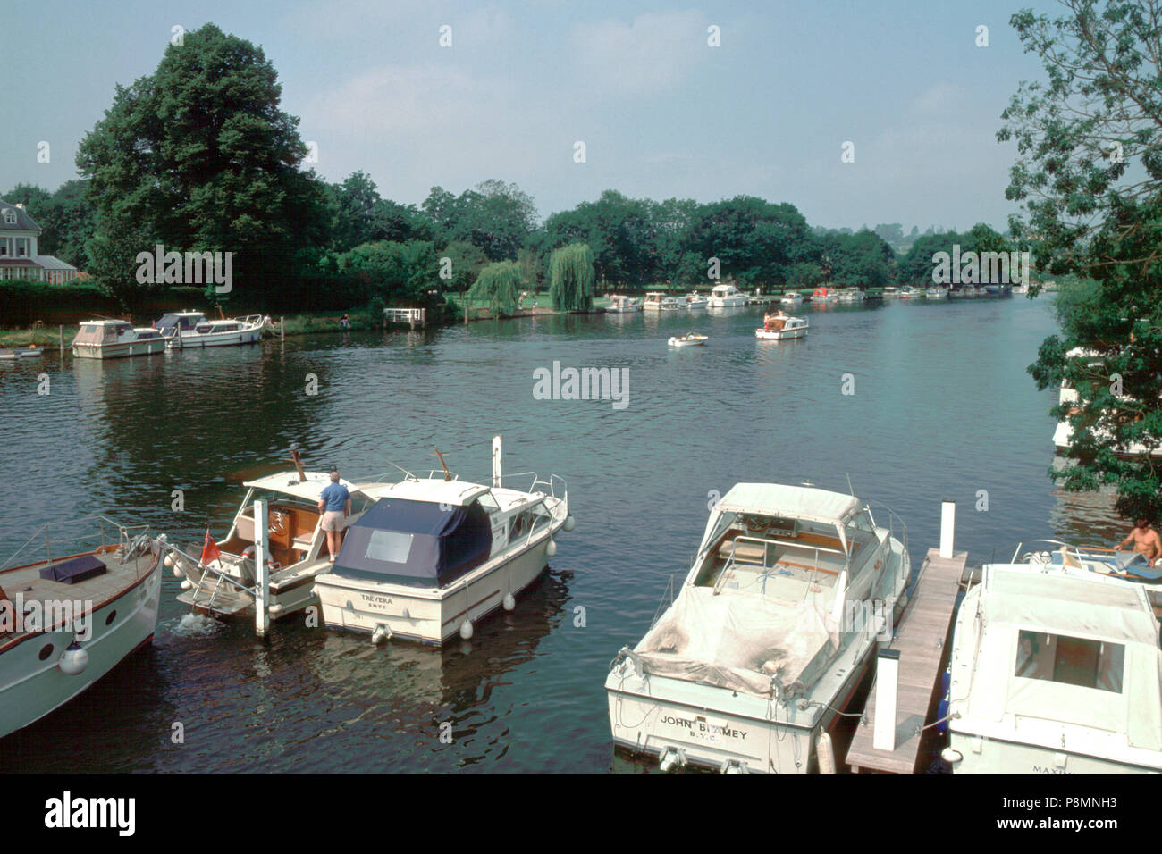 c1990: River Thames, Cookham, Berkshire, Chilterns, England, UK, Europe ...