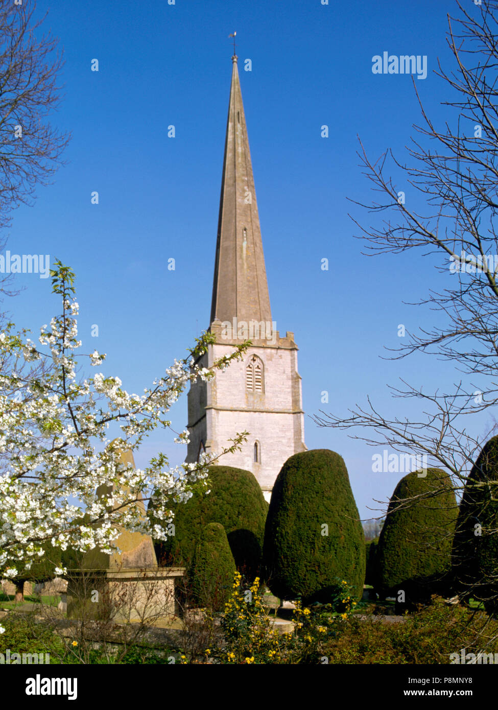 c1992: The impressive 'wool church' tower and spire and its well known ...