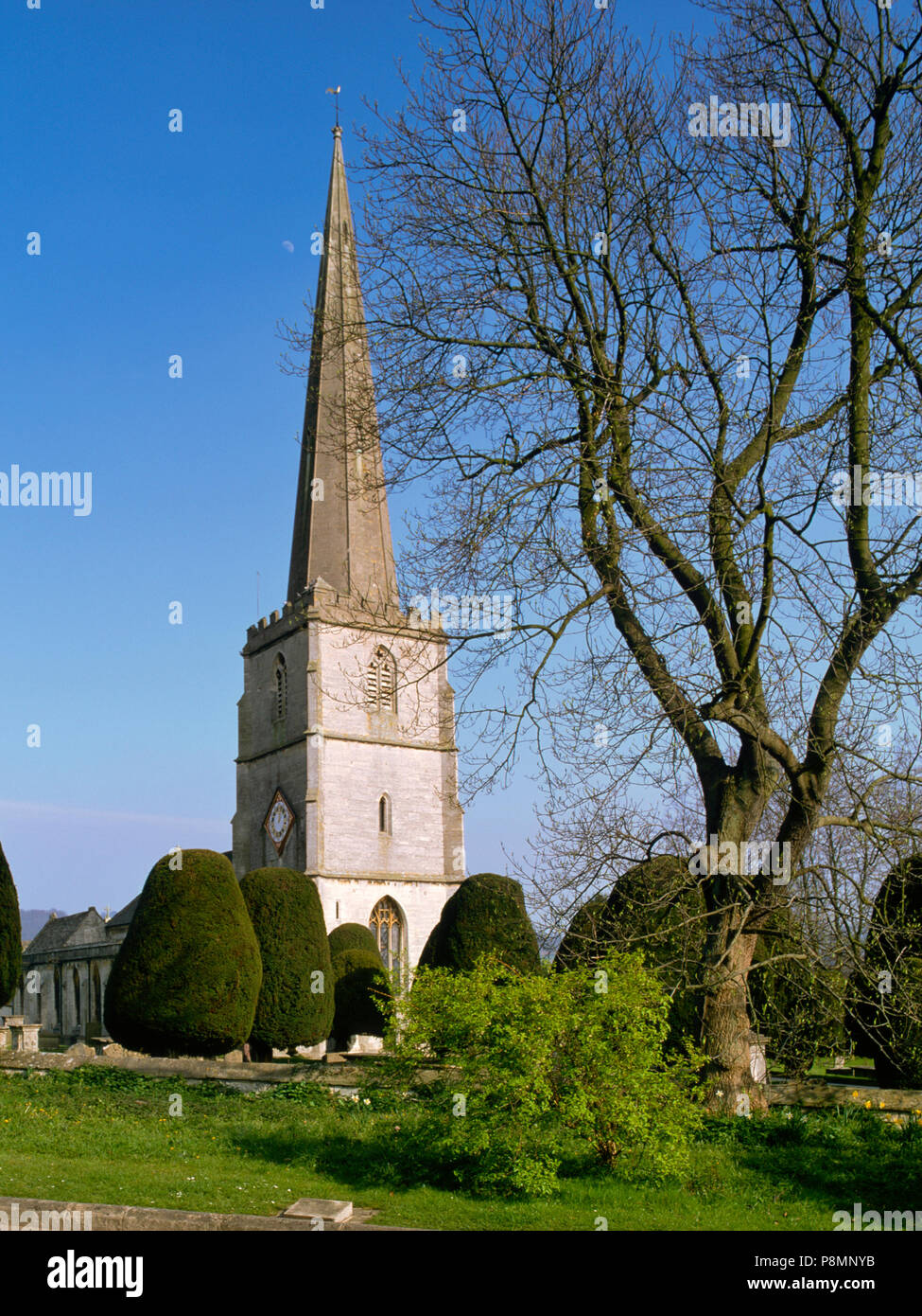 c1992: The impressive 'wool church' tower and spire and its well known ...