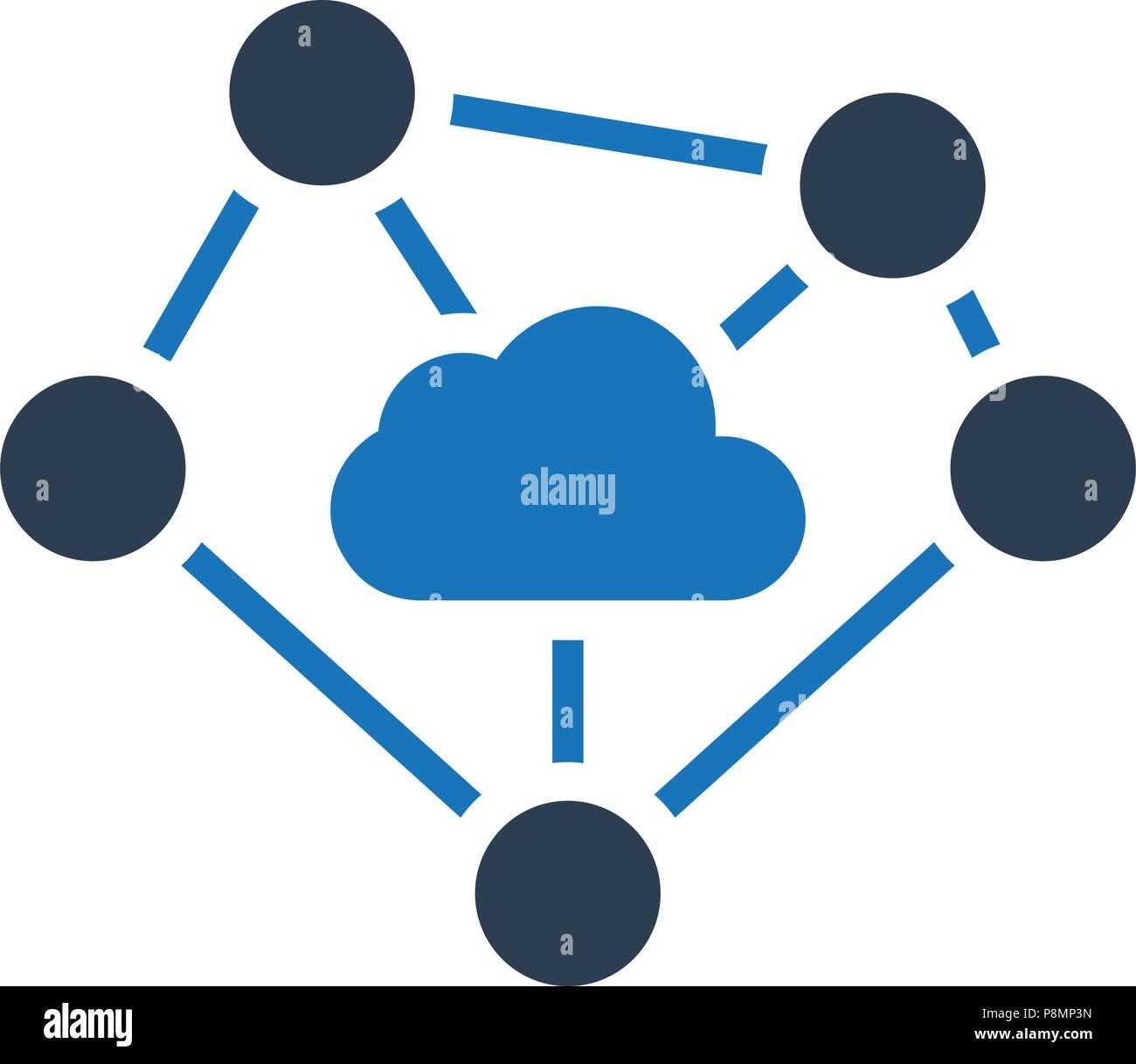 Cloud Computing Network Connectivity Icon Stock Vector Image And Art