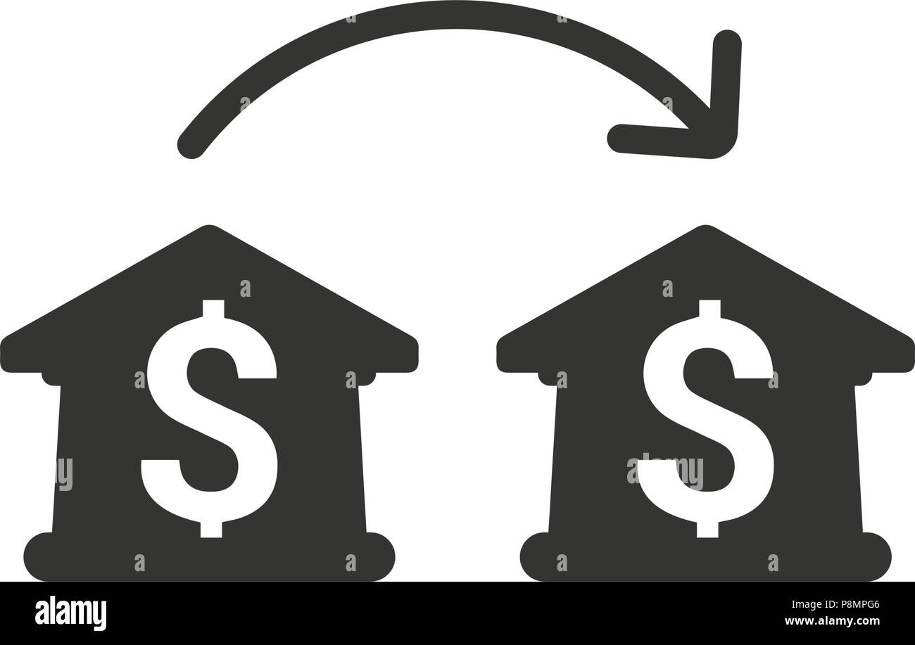 Bank Transfer Icon Stock Vector Image & Art - Alamy