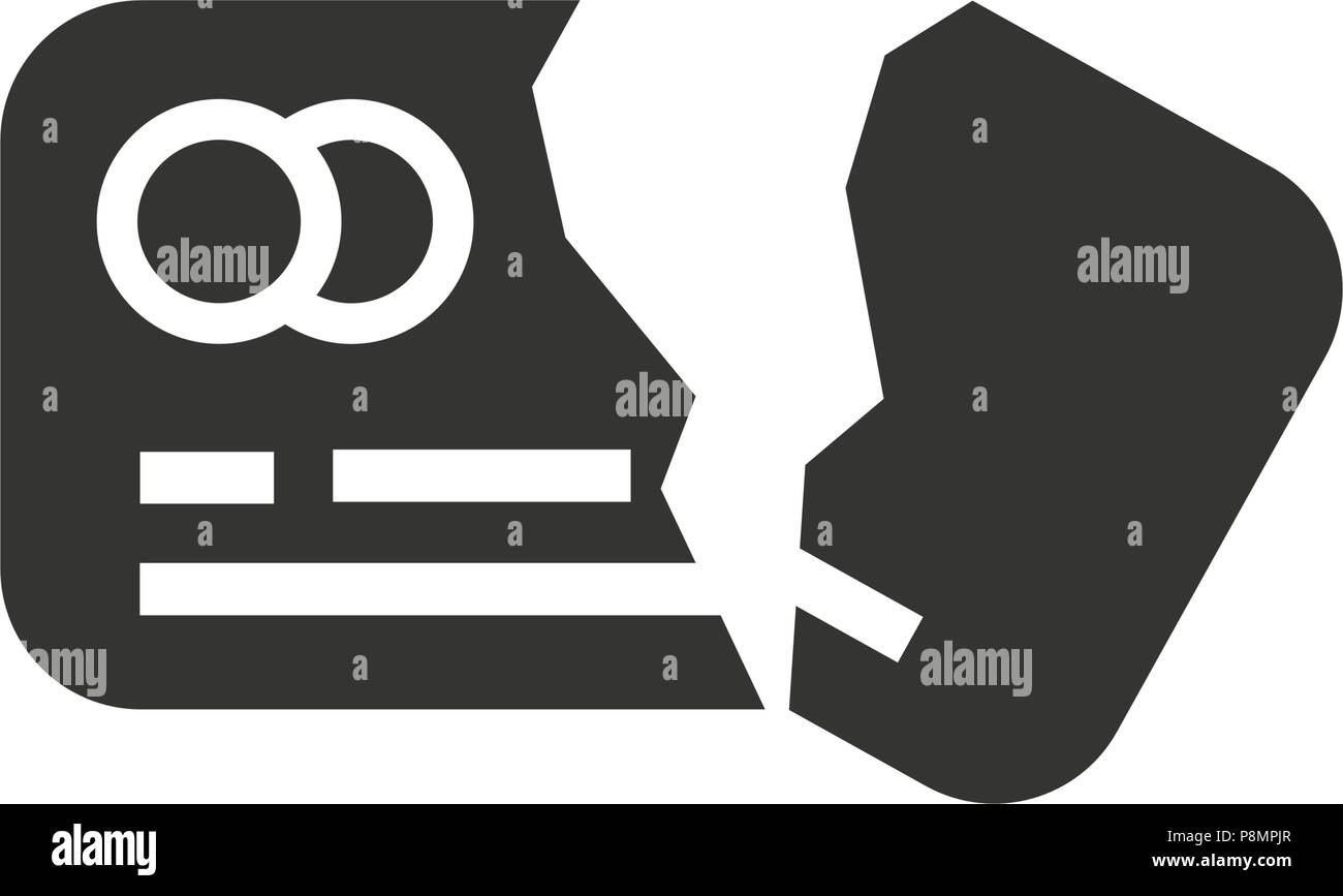 Broken Card Icon Stock Vector Image & Art - Alamy