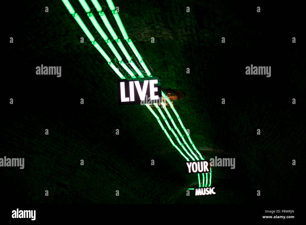 Neon night portrait hi-res stock photography and images - Alamy