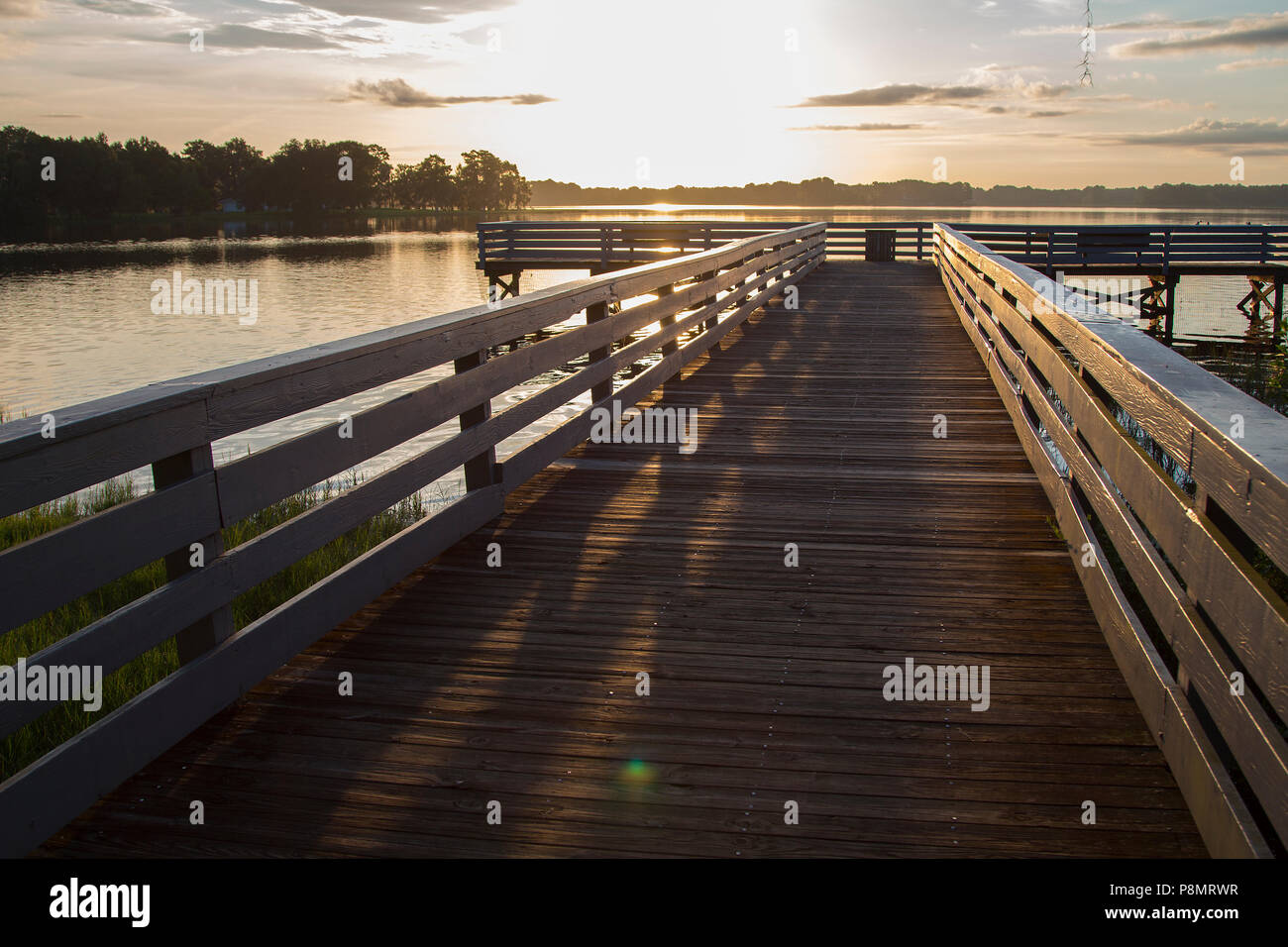 Lake Henderson at Wallace Brooks Park, Inverness, Florida Stock Photo ...