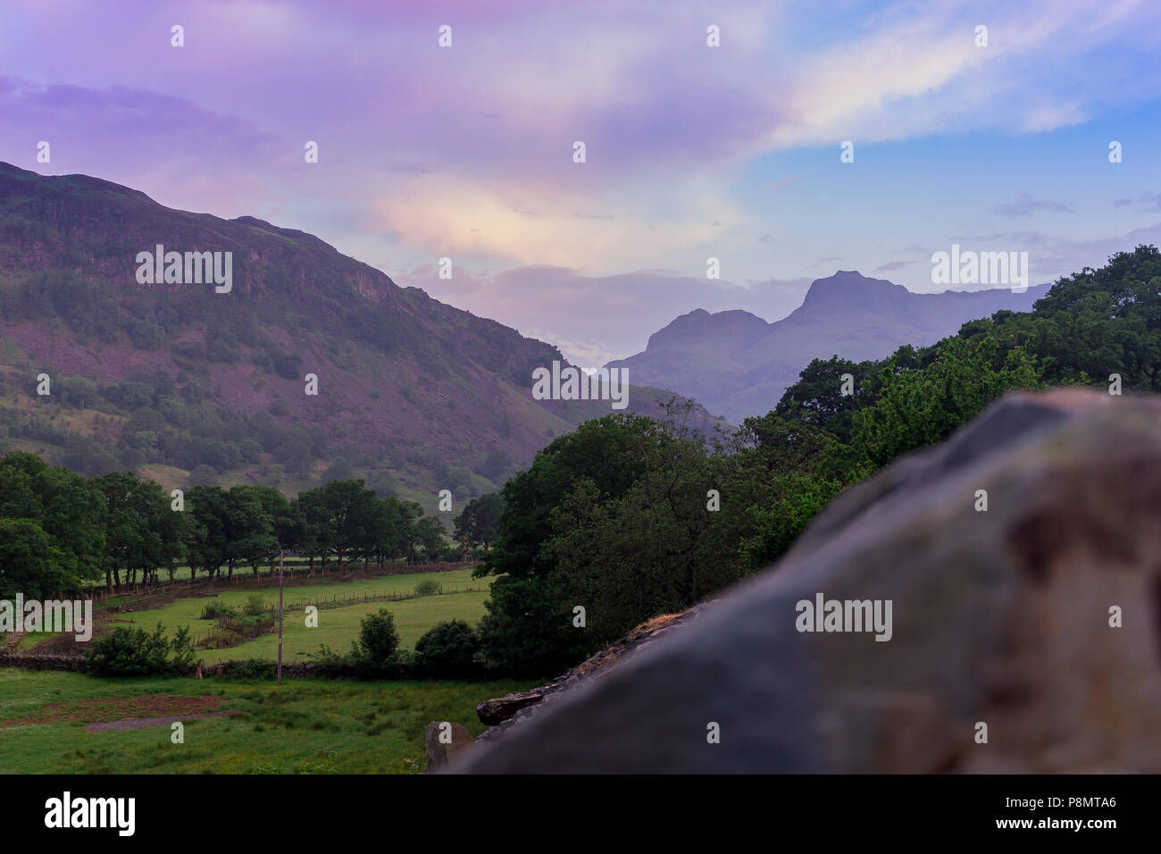 Highlands Located In Lake district, England, UK Stock Photo - Alamy