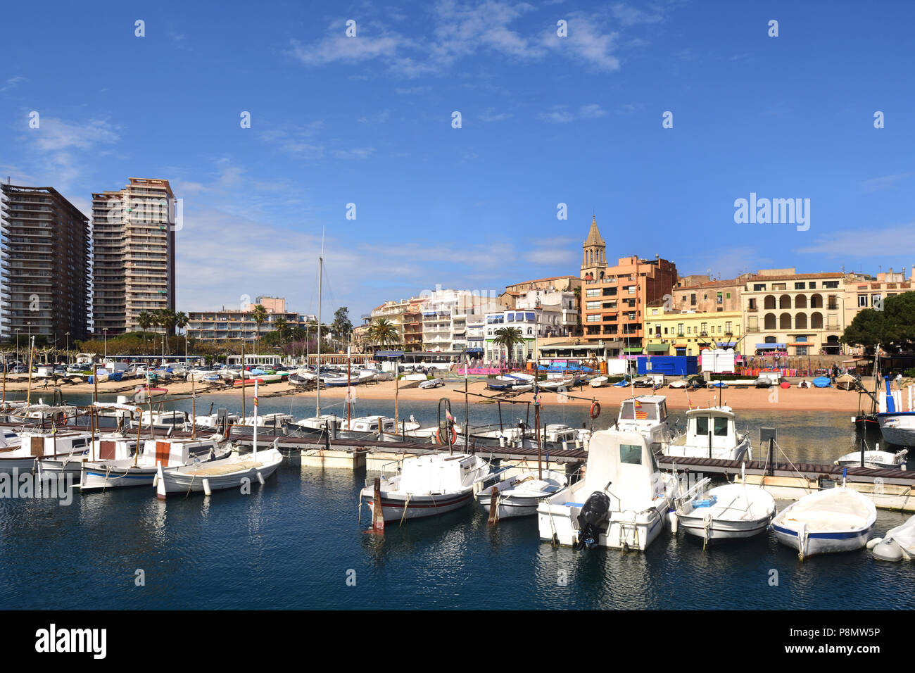 village of Palamos, Costa Brava Stock Photo - Alamy