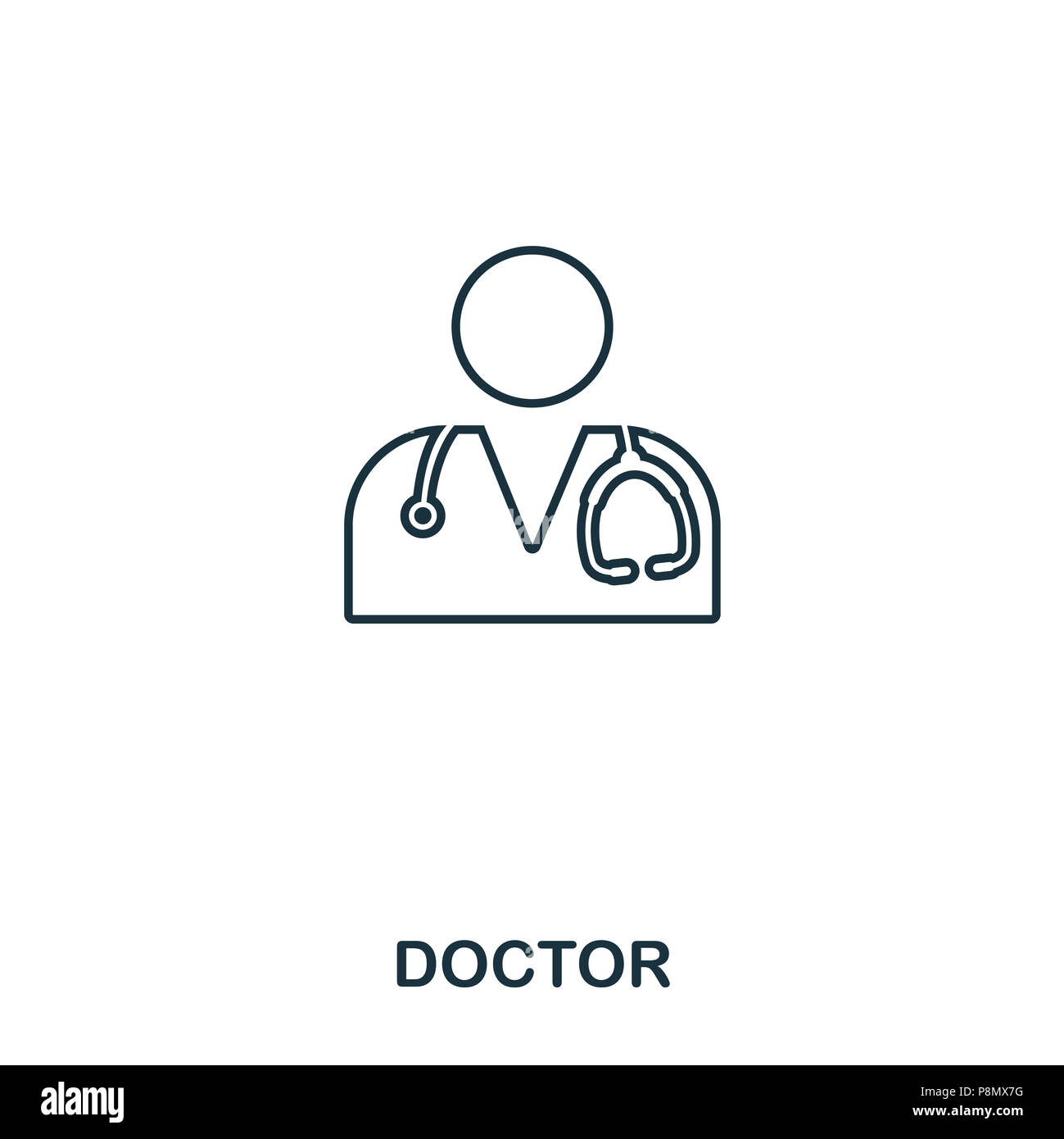 Doctor icon hi-res stock photography and images - Alamy