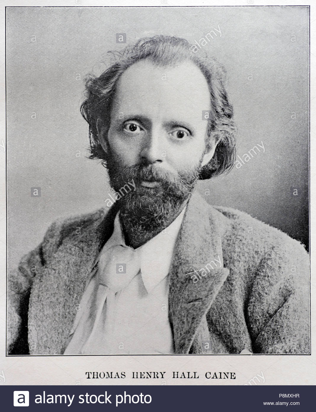 Thomas Henry Hall Caine portrait,1853-1931, was a British novelist and ...