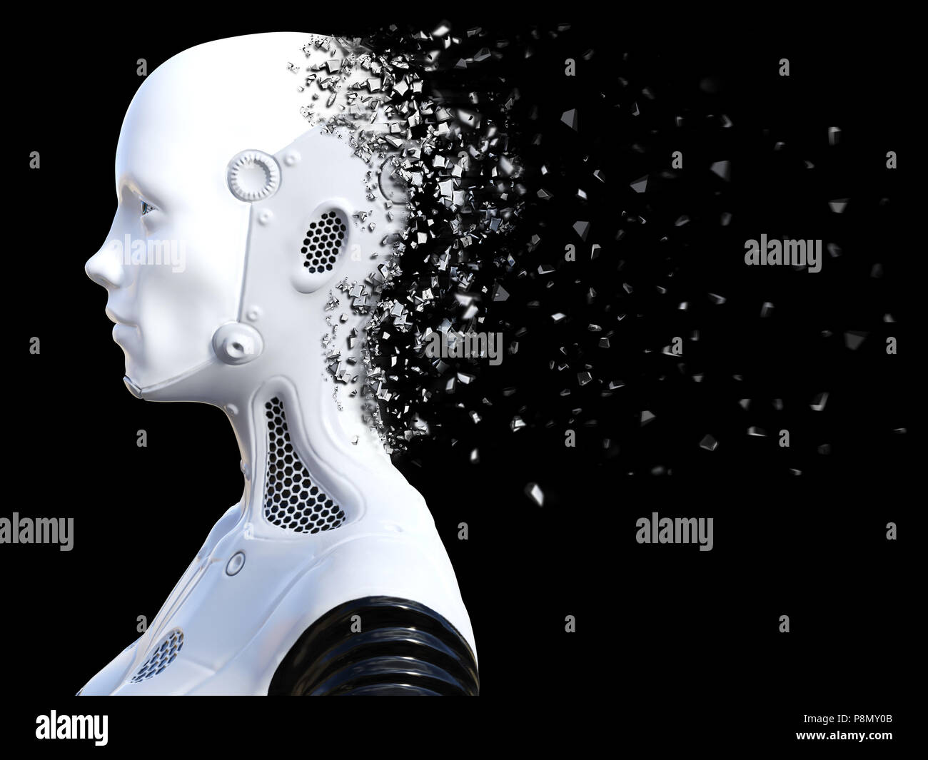 Female robot head hi-res stock photography and images - Alamy