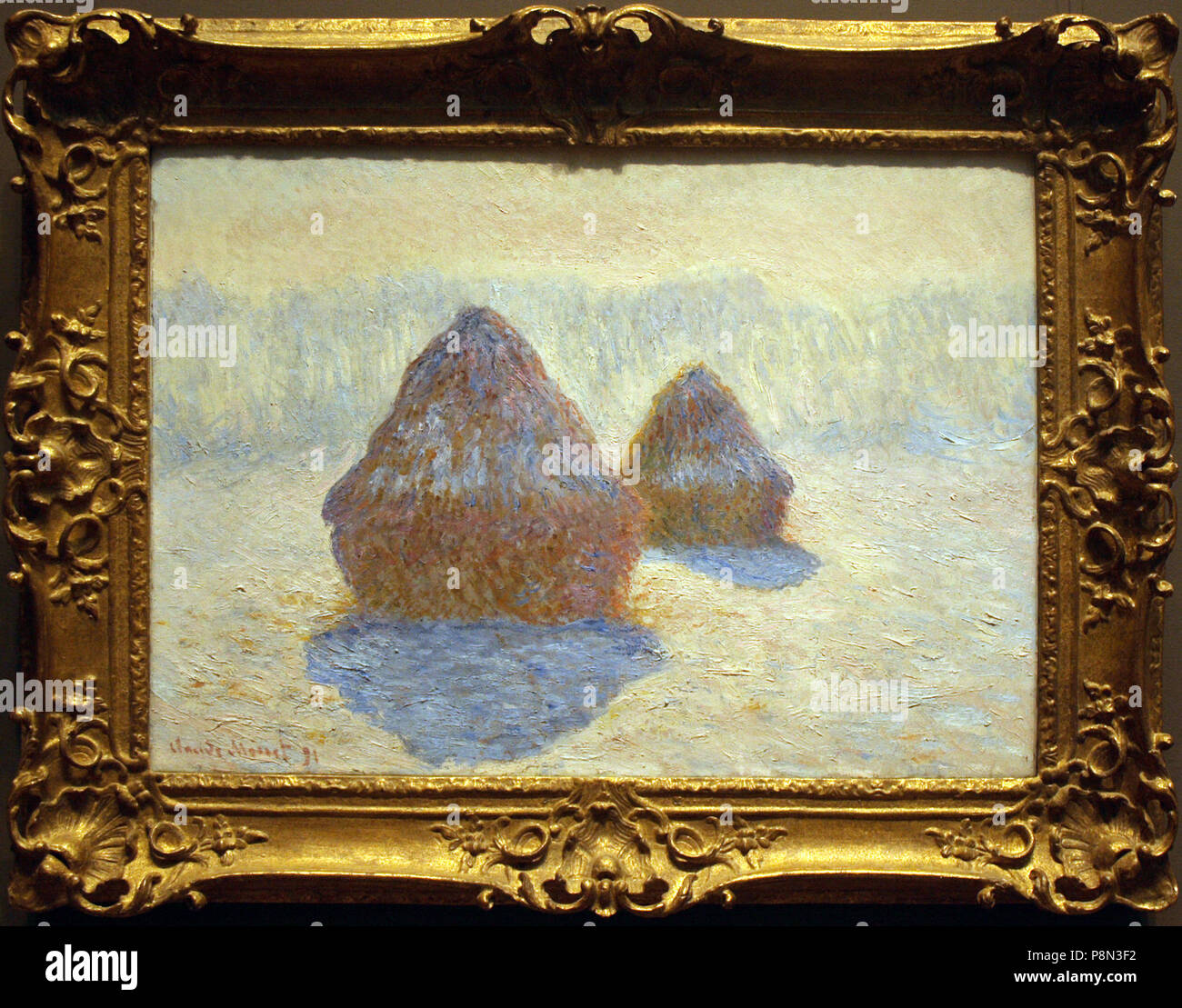 Monet haystacks series hi-res stock photography and images - Alamy