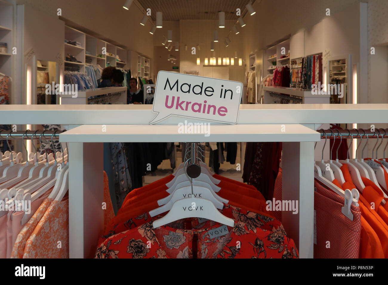 A clothing store selling local products at Ocean Plaza, which houses ...