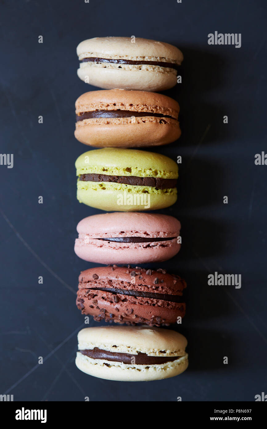 Macarons row macaron row hi-res stock photography and images - Alamy