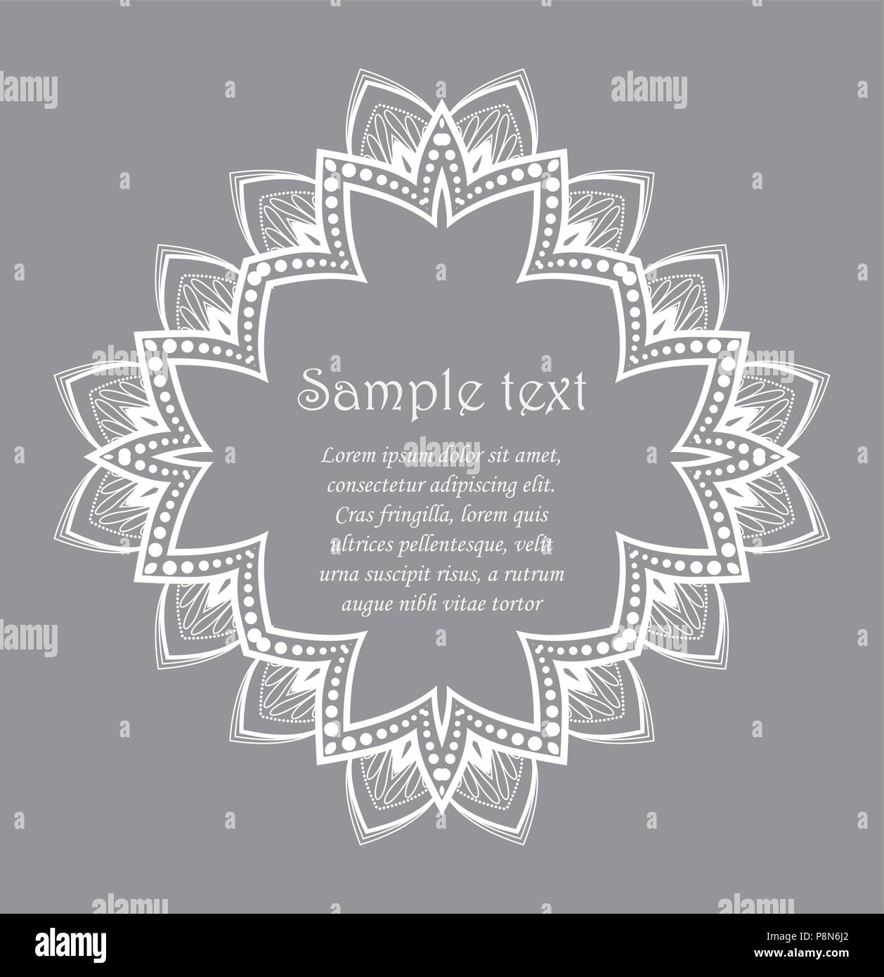 Vector floral design on a gray background Stock Vector Image & Art - Alamy