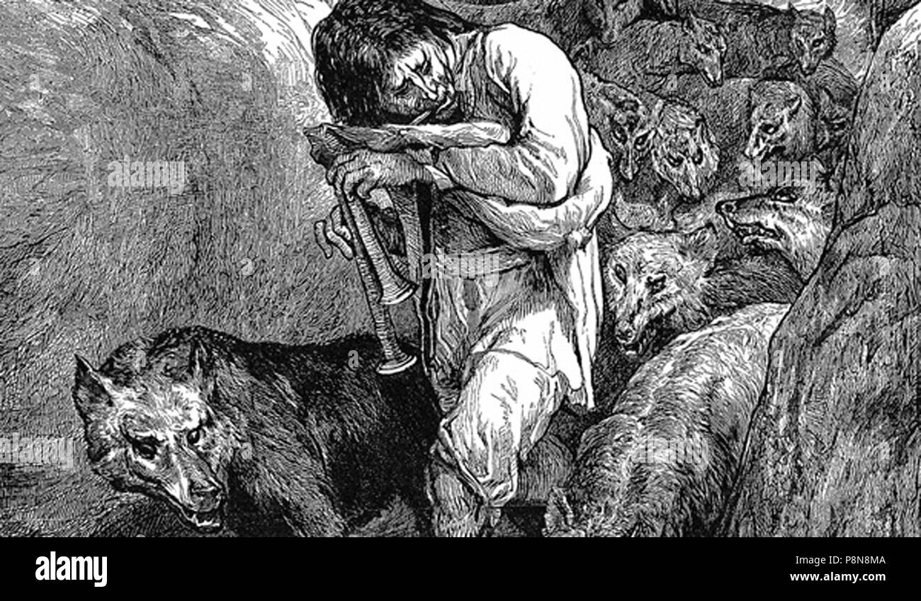 werewolf medieval illustration Stock Photo - Alamy