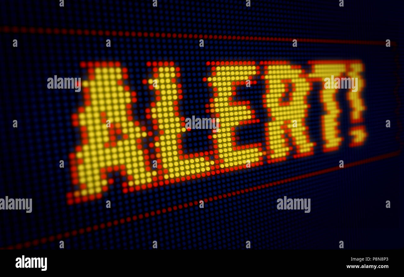 Caution led sign hi-res stock photography and images - Alamy