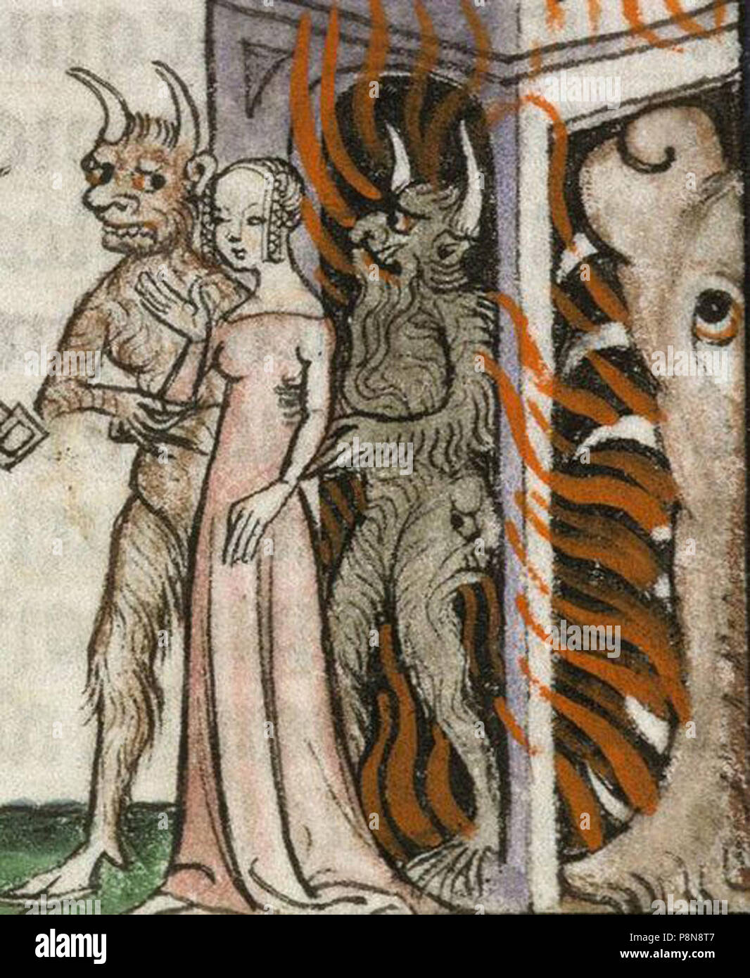 Medieval Demon Painting