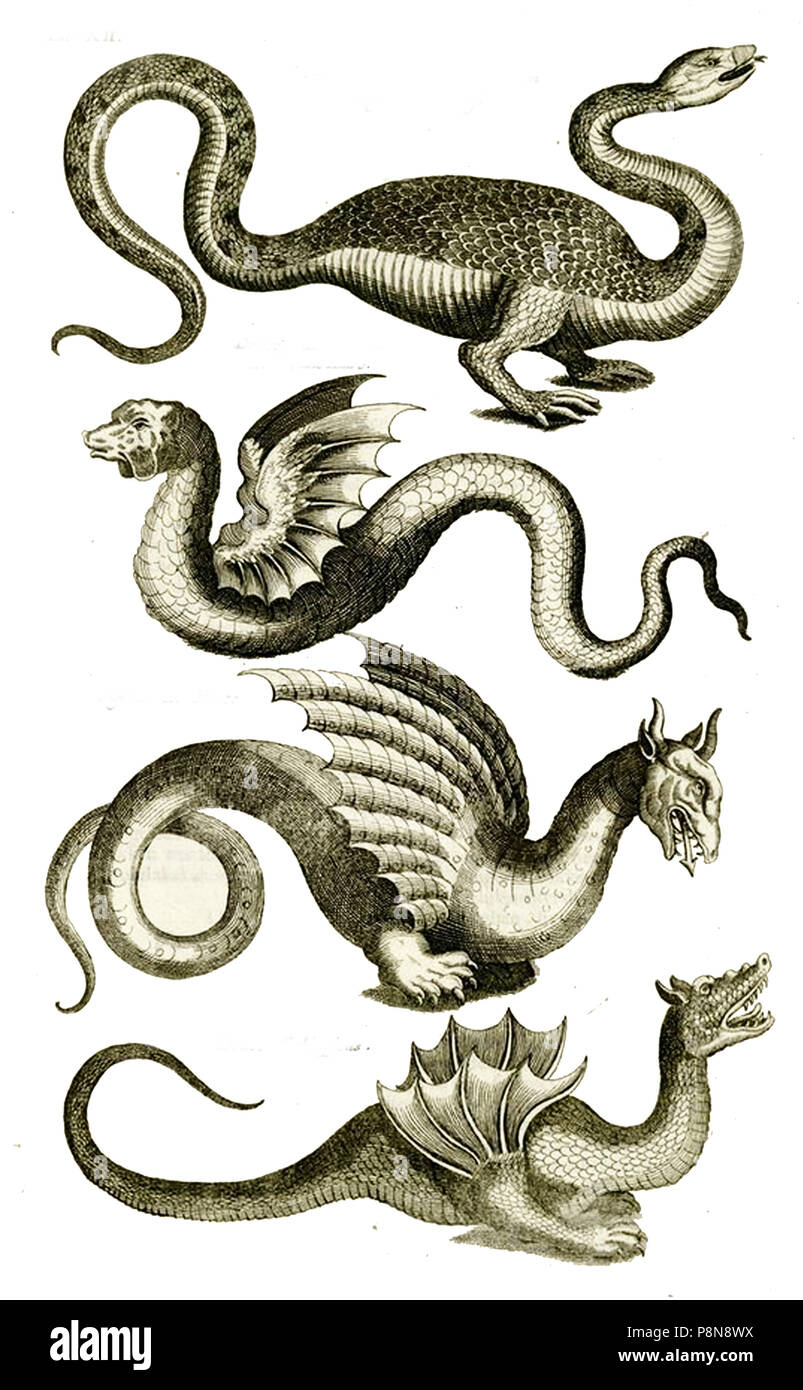 medieval monster art Stock Photo - Alamy