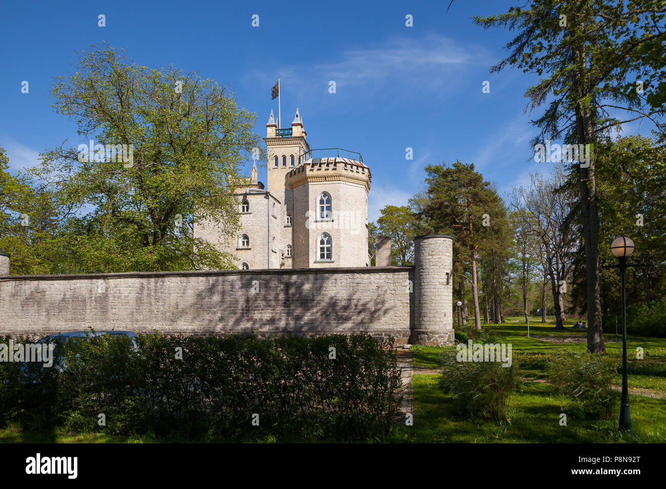 Laitse castle is the classical Estonian limestone medieval building ...