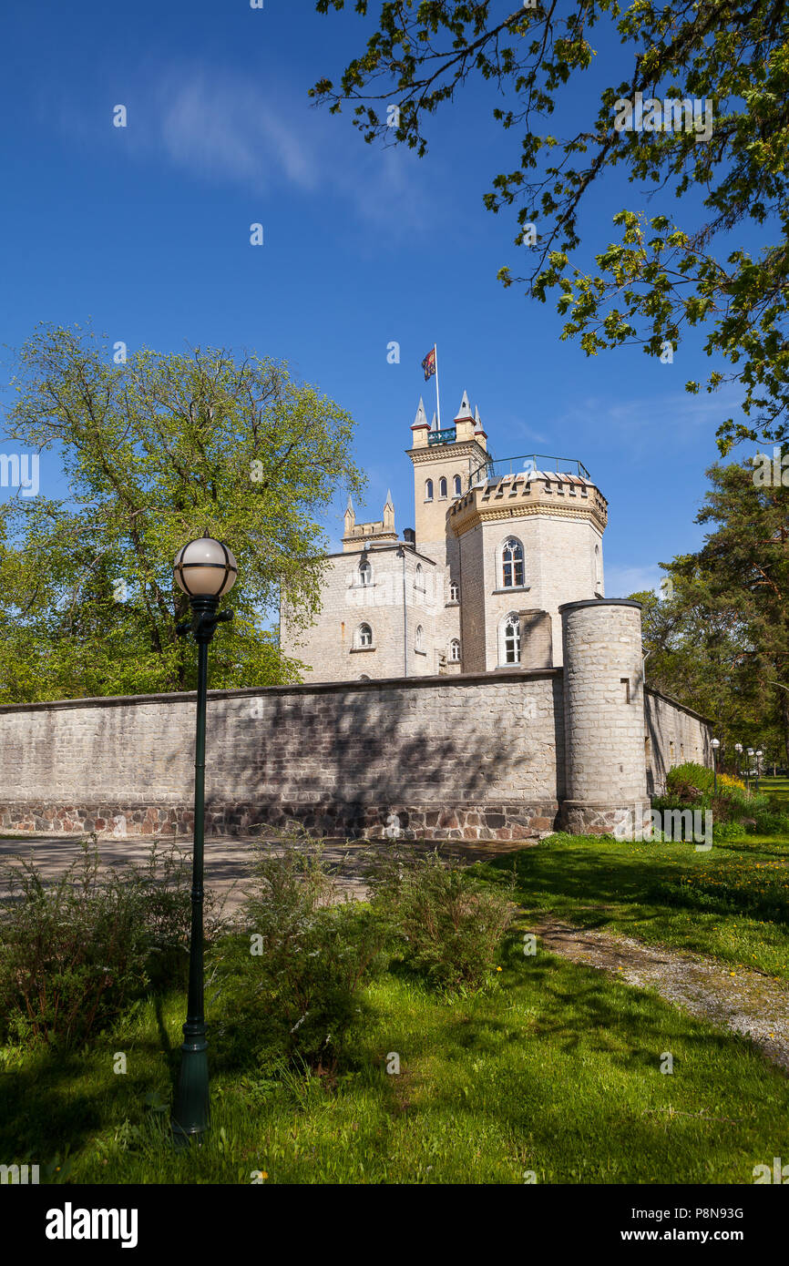 Laitse castle is the classical Estonian limestone medieval building ...