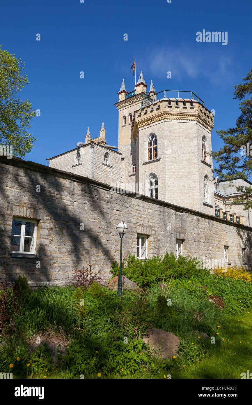 Laitse castle is the classical Estonian limestone medieval building ...