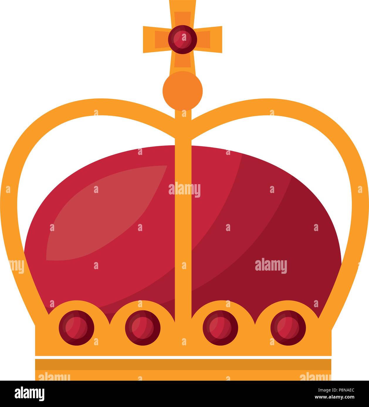 united kingdom crown royalty monarchy vector illustration Stock Vector ...