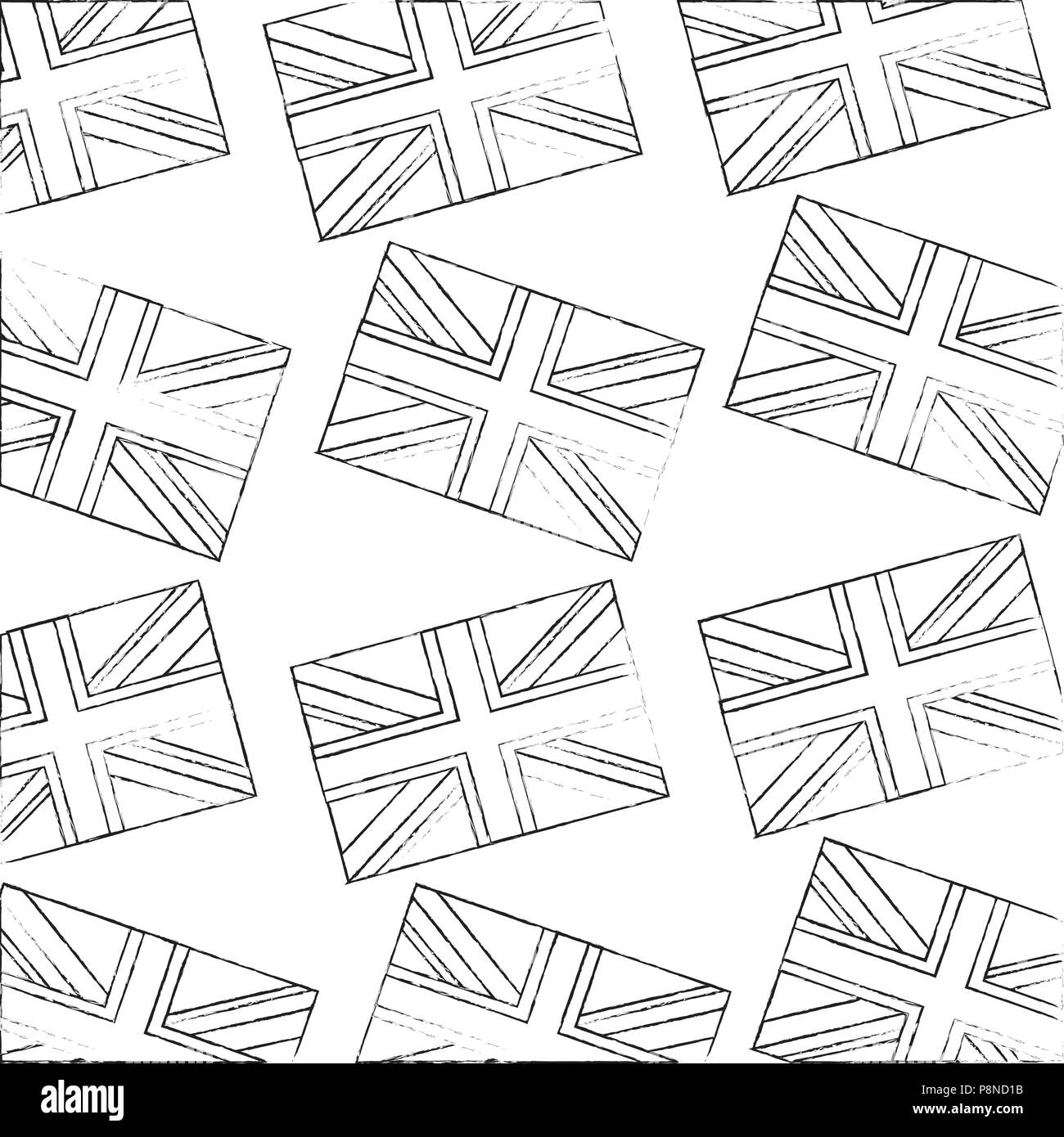 England and scotland flag Black and White Stock Photos & Images - Alamy