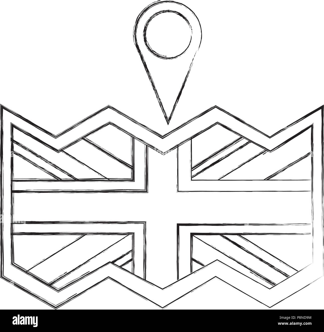 Scotland map scottish national flag hi-res stock photography and images ...