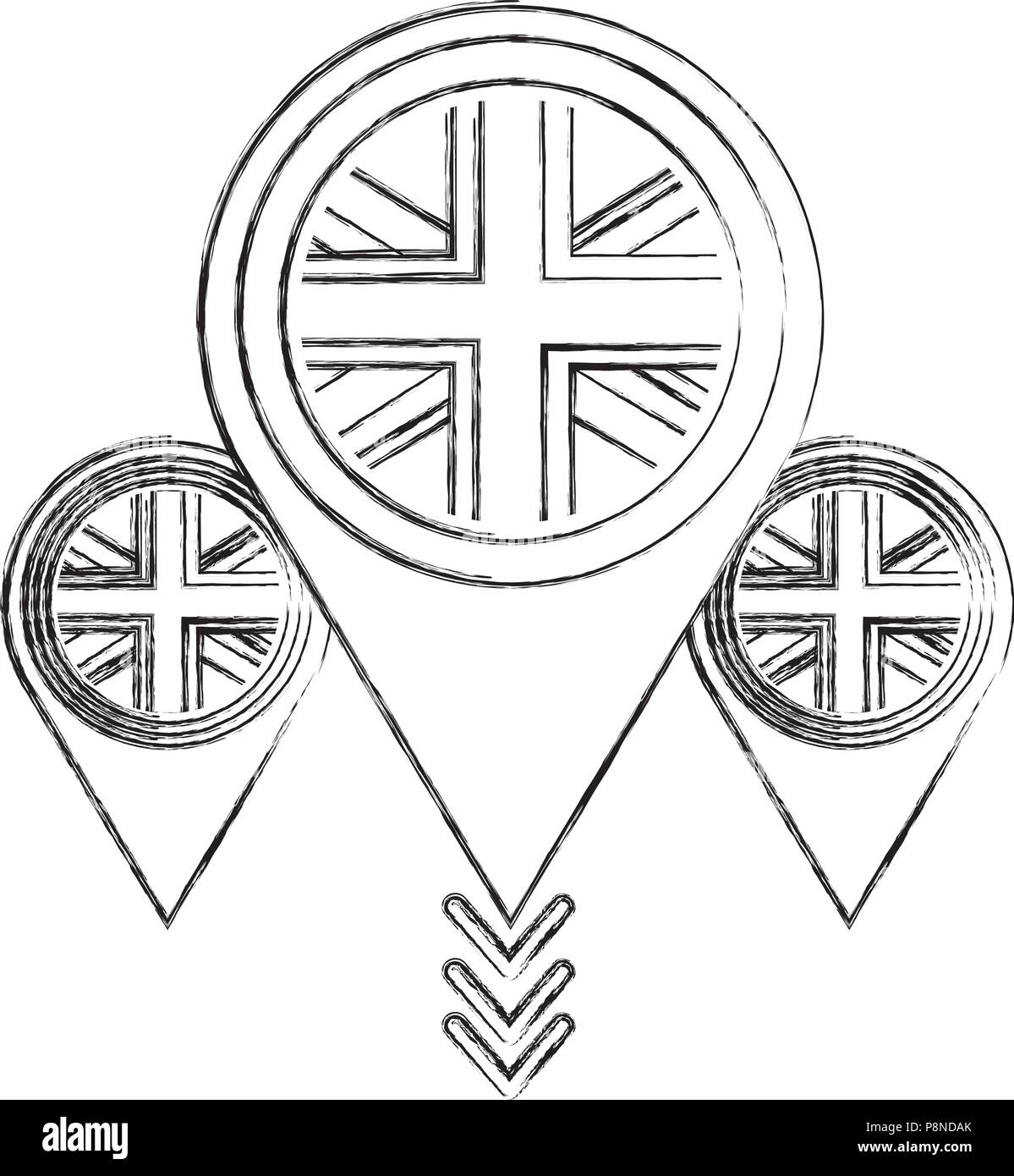 English pins Stock Vector Images - Alamy