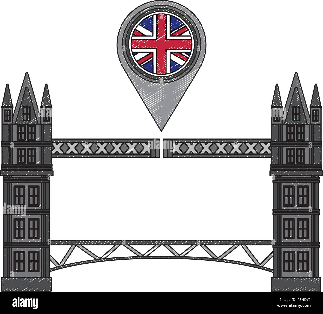 Victorian London Skyline Illustration High Resolution Stock Photography ...