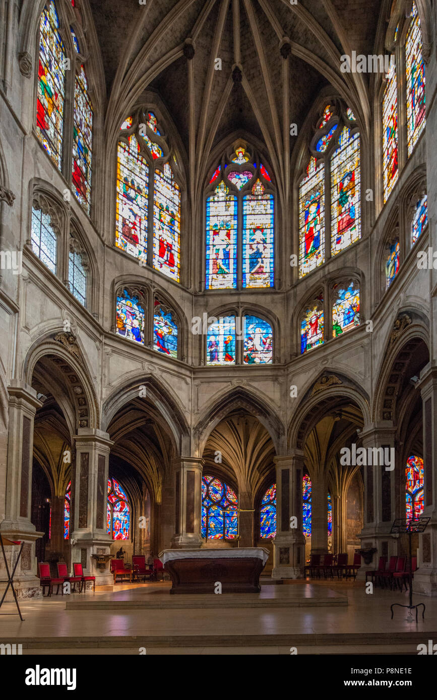Church of Saint-Severin in Paris France Stock Photo - Alamy