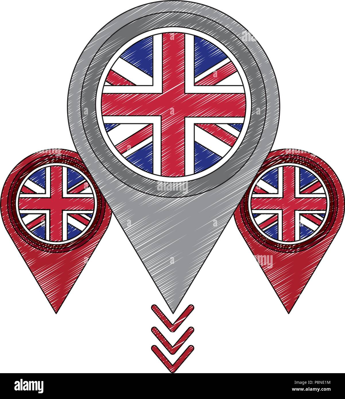 English pins Stock Vector Images - Alamy
