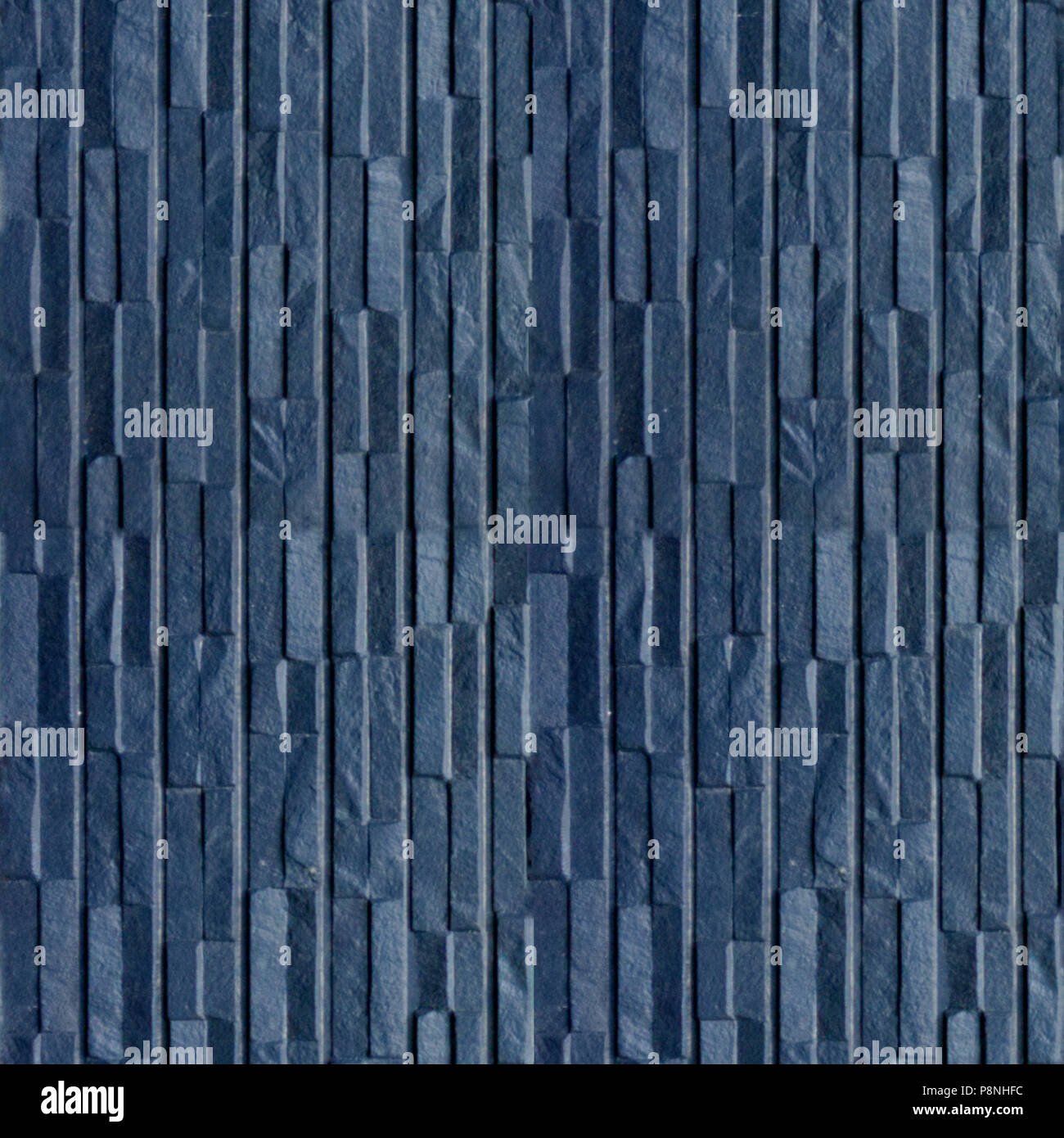 Seamless pattern with blue stone wall panels of the original squared ...