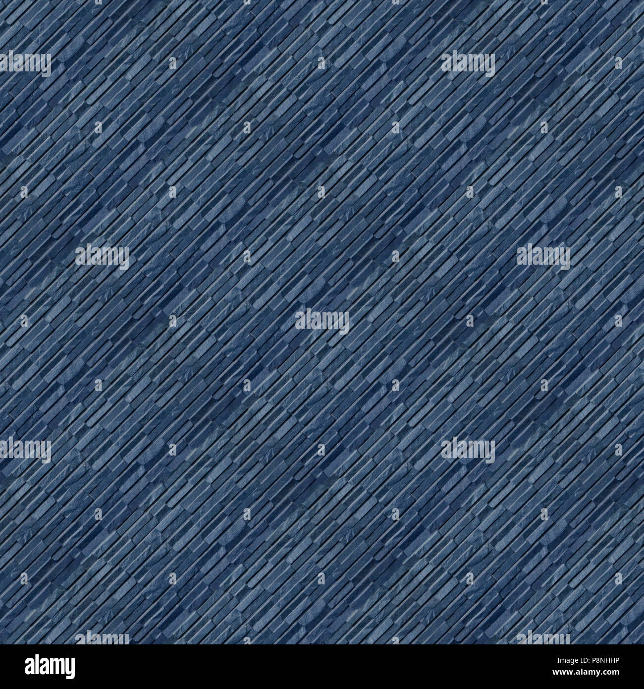 Seamless pattern with blue plastic wall panels of the original squared ...