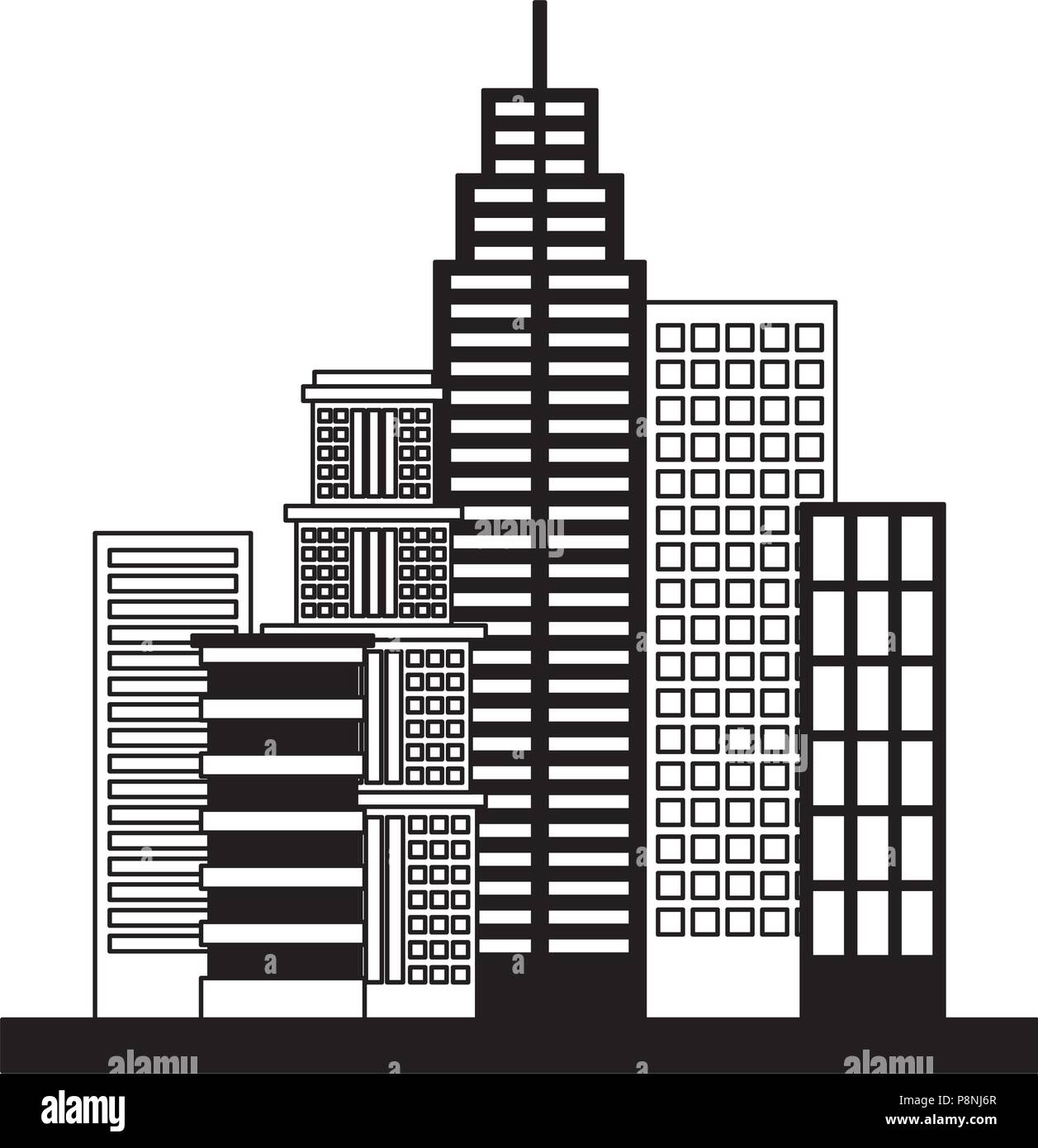 buildings structures isolated icon vector illustration design Stock ...