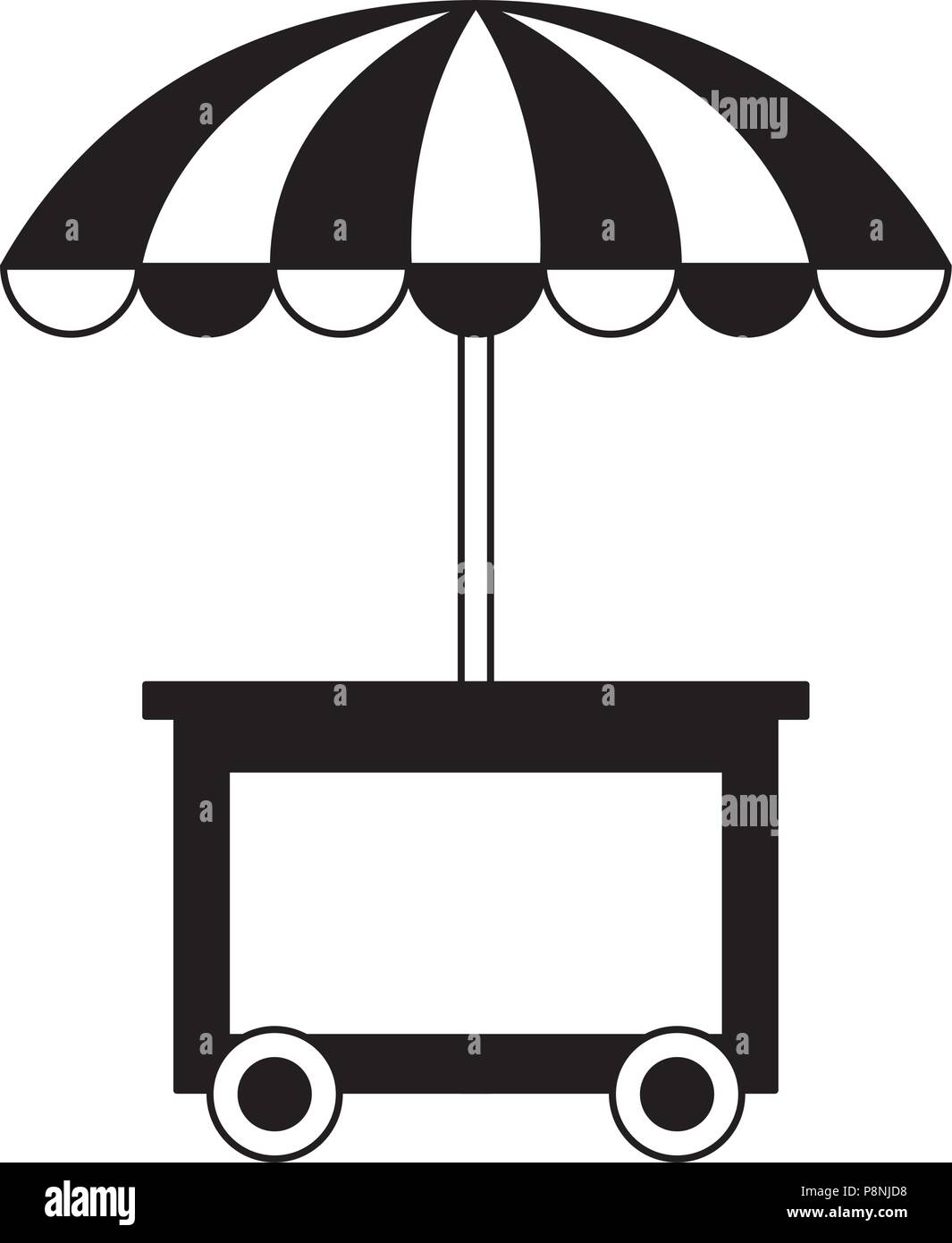 shop fast food cart isolated icon vector illustration design Stock ...