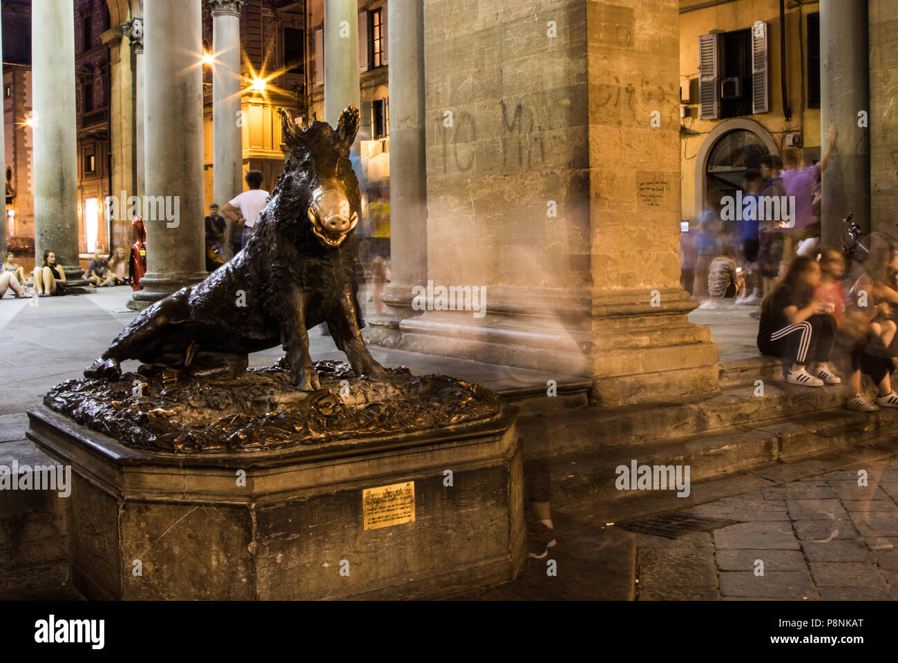 The bronze boar statue of Florence Stock Photo - Alamy