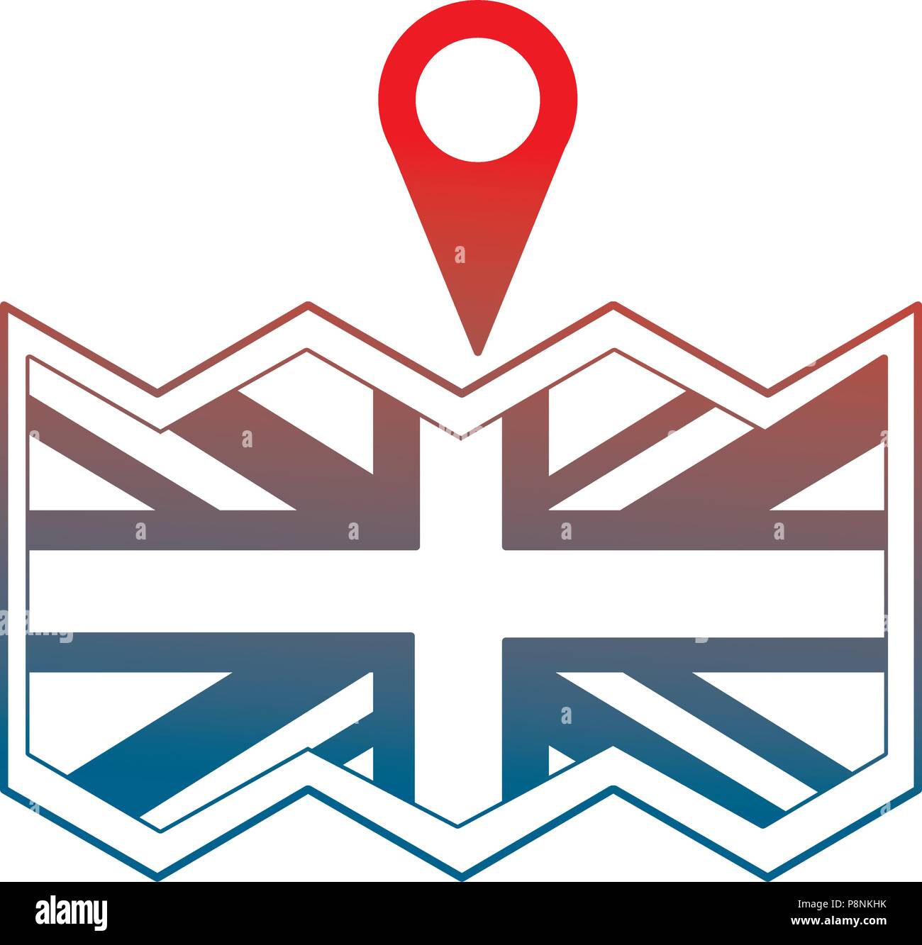 Map uk pin Stock Vector Images - Alamy