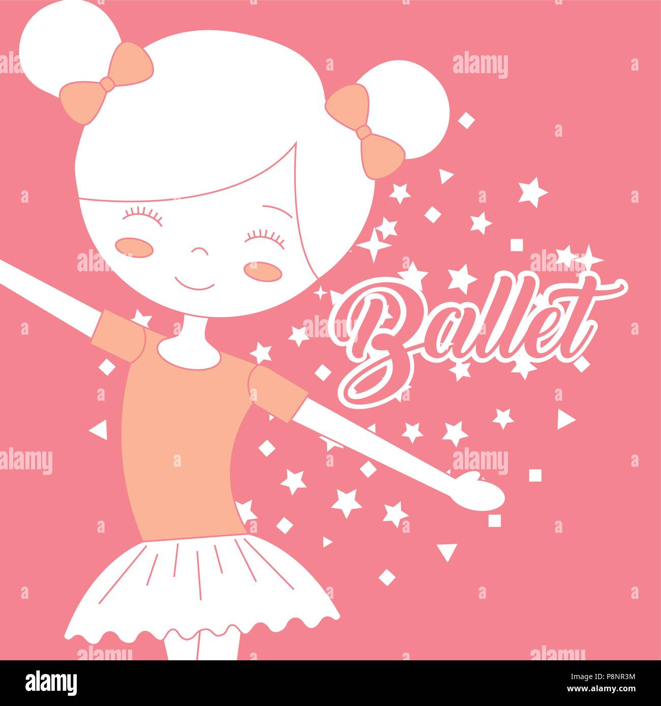 Ballet pink Stock Vector Images - Alamy