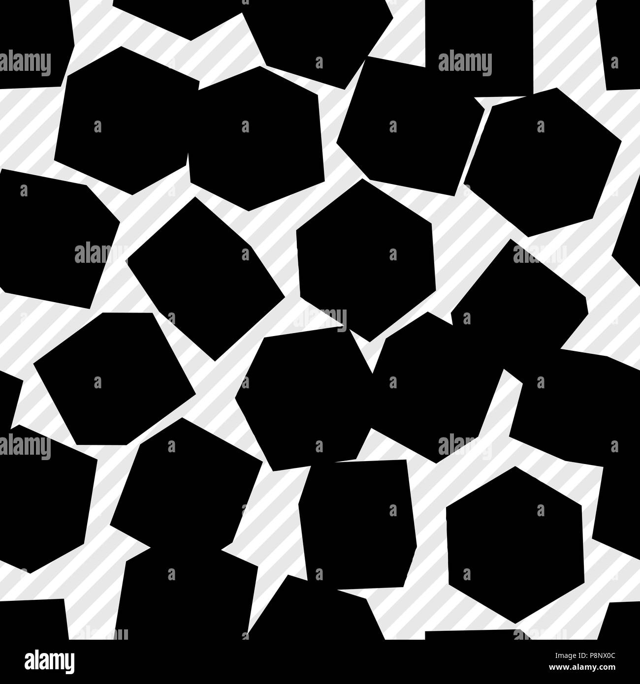 seamless shadow cubes, squares, strip, black, white, halftone, pattern ...