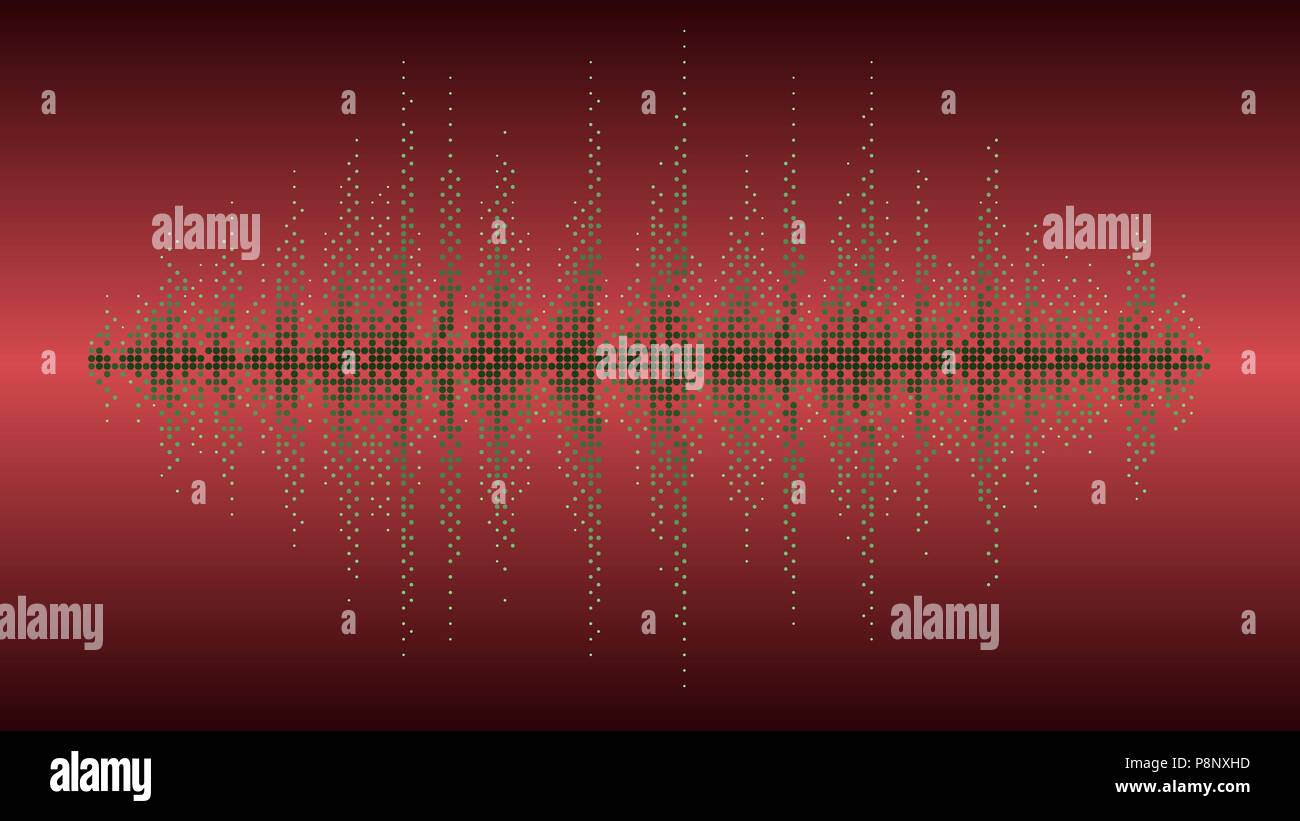 Vector background music wave balance chart circles burgundy color Stock ...