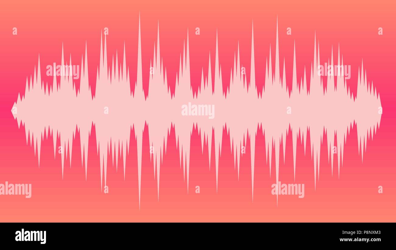 Vector background gradient musical wave balance red pink Stock Vector ...