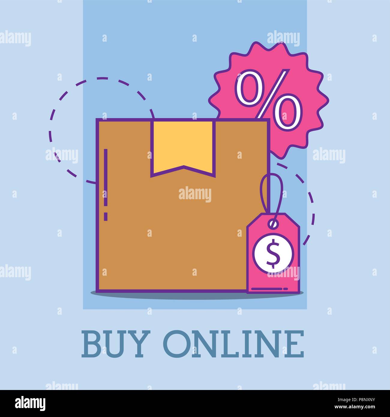 Parcel string Stock Vector Images - Alamy