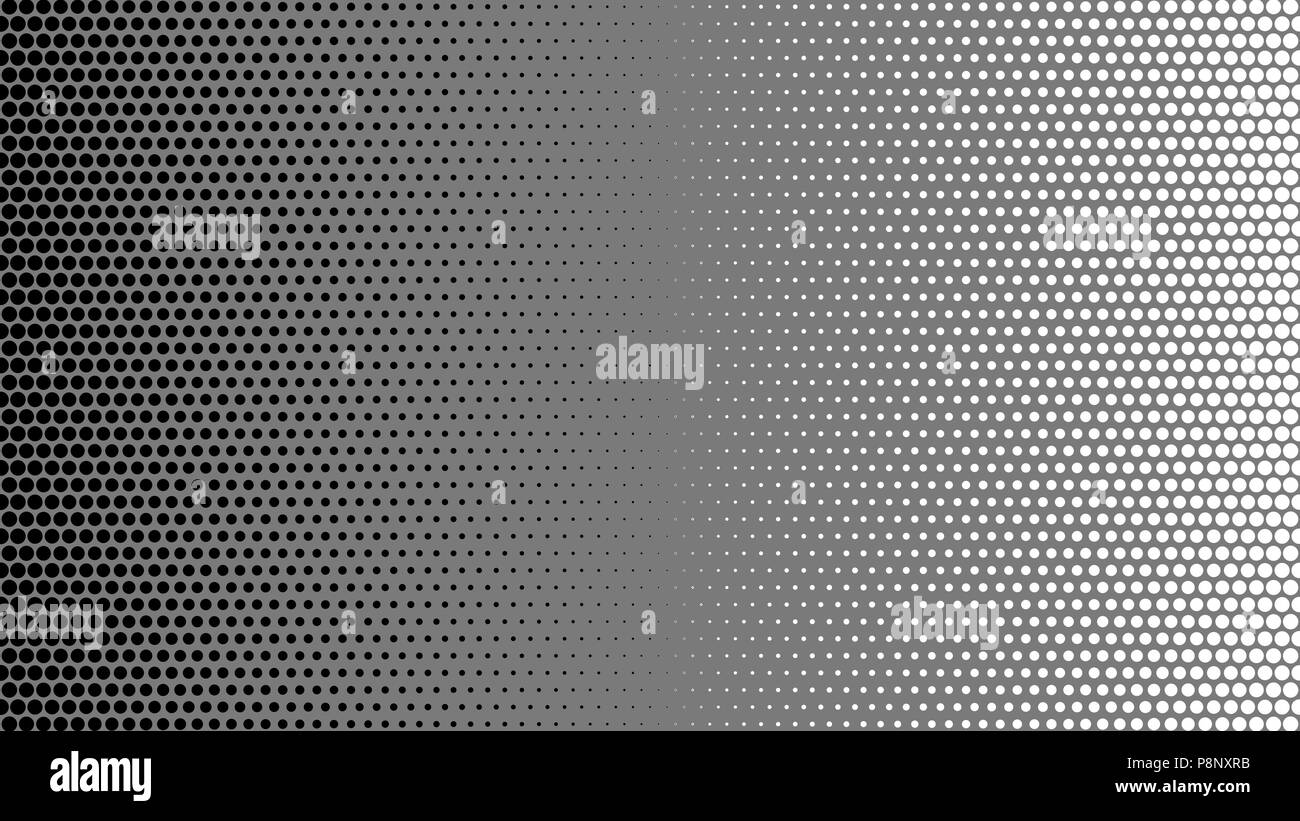 Vector Abstract halftone pattern texture. Background is black and white ...