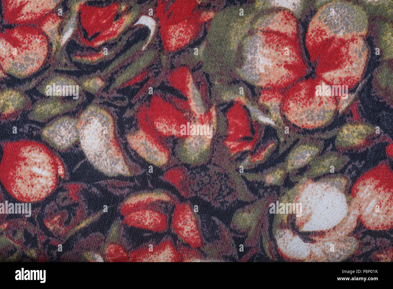 Fabric texture with floral pattern Stock Photo - Alamy