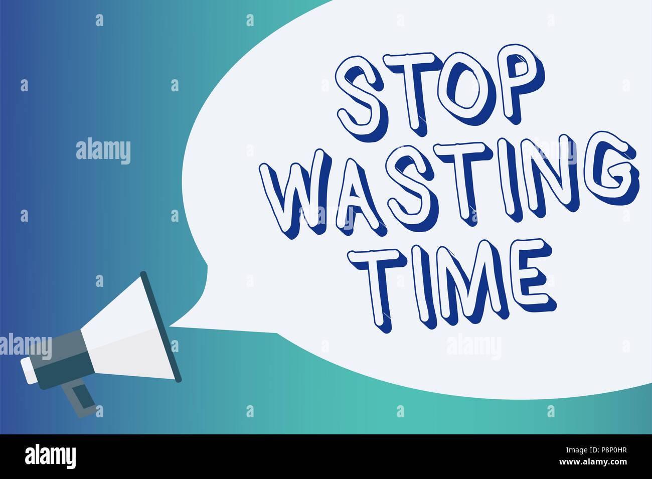 Writing note showing Stop Wasting Time. Business photo showcasing ...