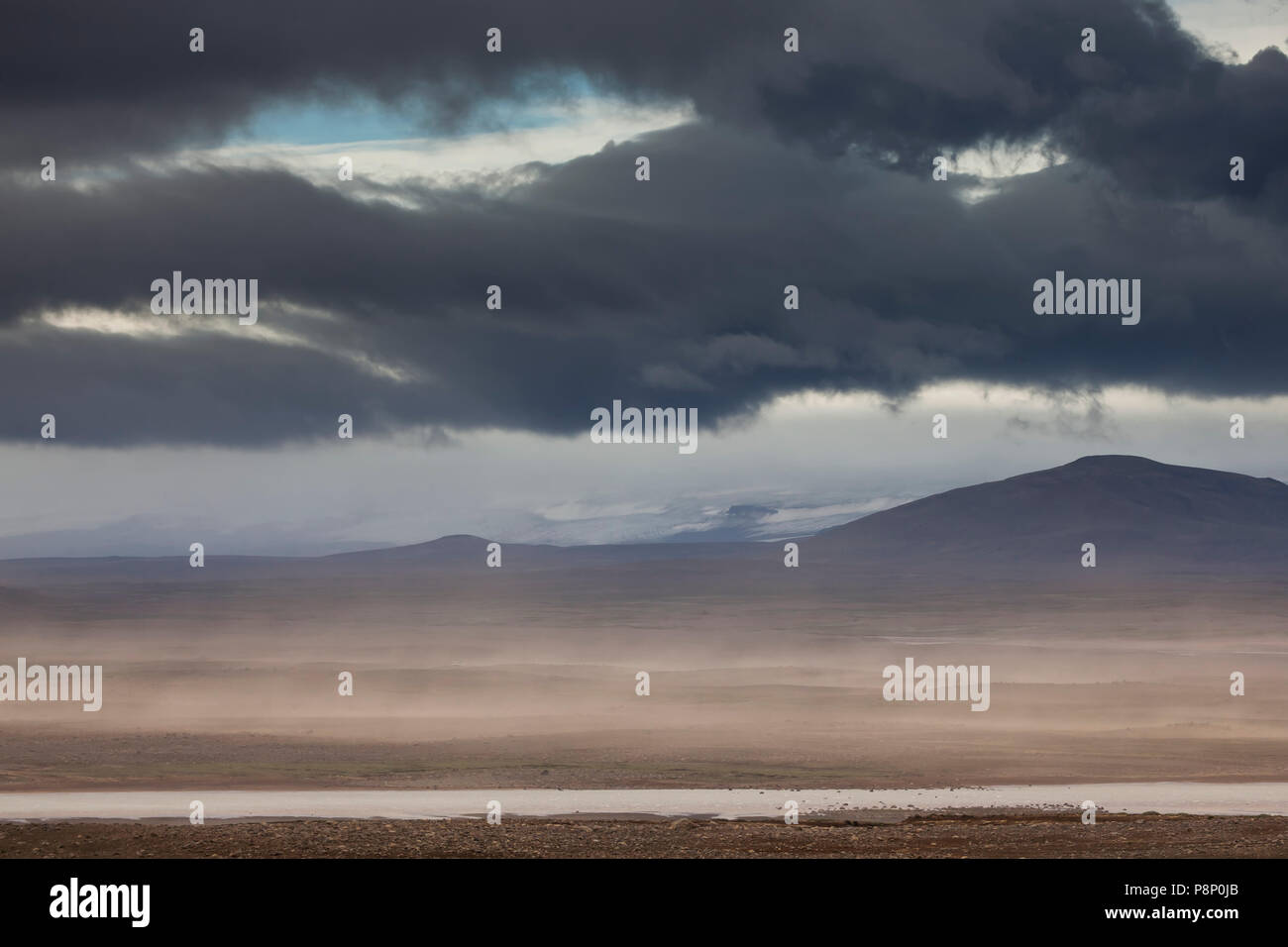 Volcanic dust blowing in the wind Stock Photo - Alamy