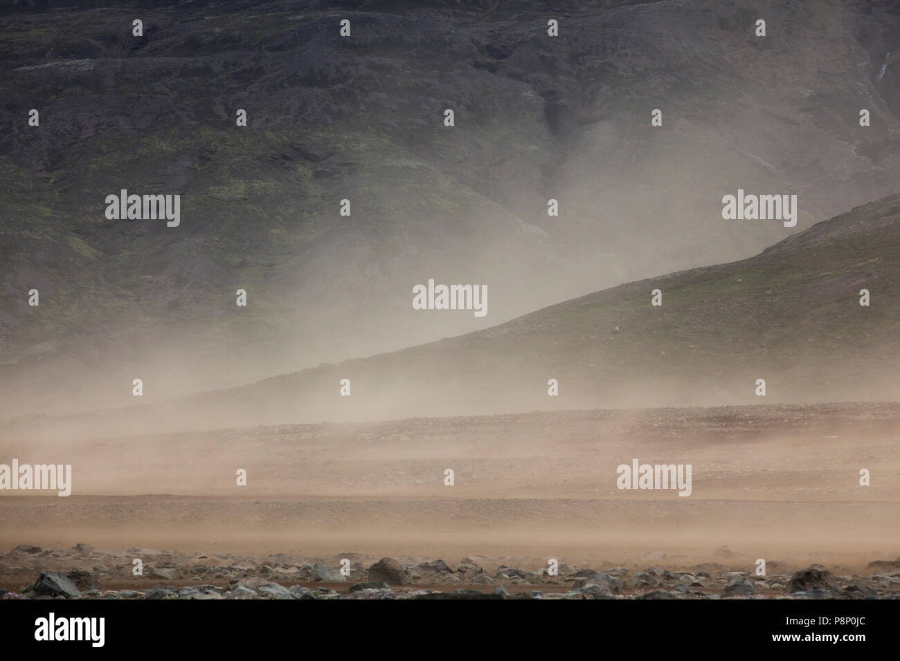 Volcanic dust blowing in the wind Stock Photo - Alamy